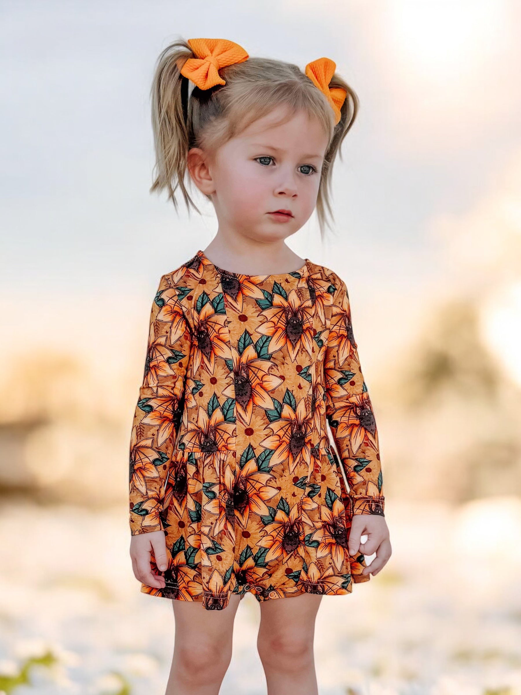 Batty Sunflowers 2p Long Sleeve Ballerina Bubble CEDDY RIA batty-sunflowers-2p-long-sleeve-ballerina-bubble-ceddy-ria